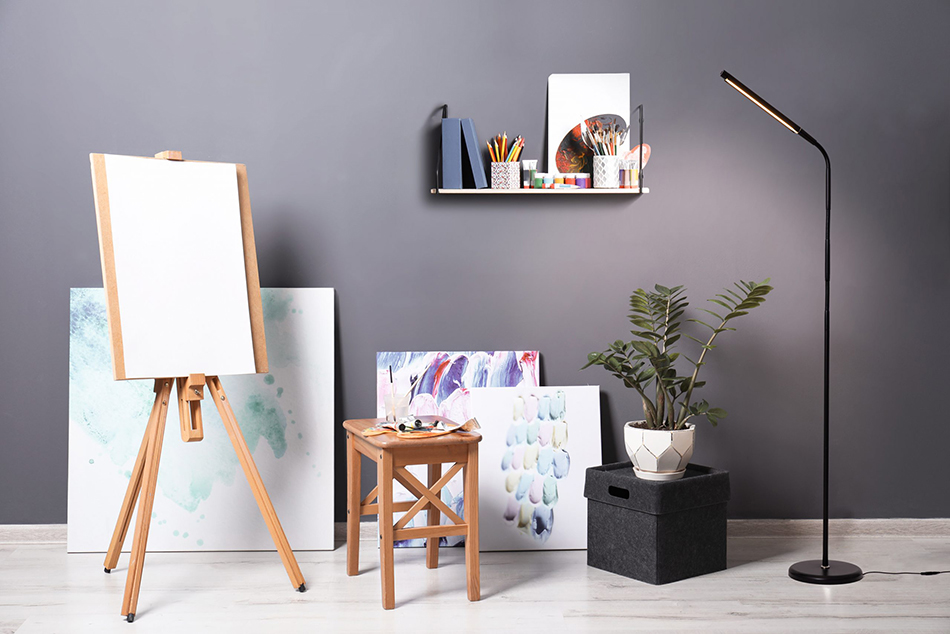 Lampe Electra dagslys gulvlampe LED (4230719) - Torso Kunstartikler ...